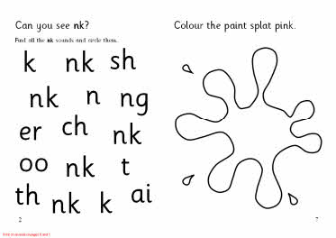 My book about ‘nk’ (final blend) (SB4781) - SparkleBox