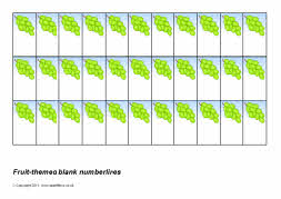 Fruit-themed blank number tracks (SB4791) - SparkleBox