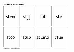 S-blend word flash cards (SB4803) - SparkleBox