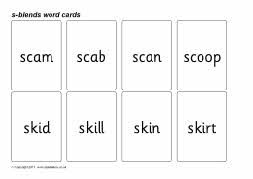S-blend word flash cards (SB4803) - SparkleBox