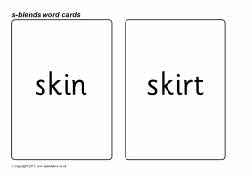 S-blend word flash cards - large (SB4804) - SparkleBox