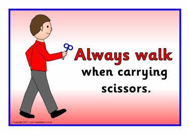 Scissor safety posters (SB4827) - SparkleBox
