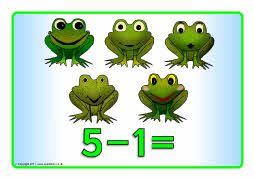 Five Little Speckled Frogs number sentence posters (SB4846) - SparkleBox