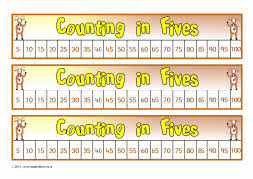 Farm animal counting in 5s number tracks (SB4863) - SparkleBox