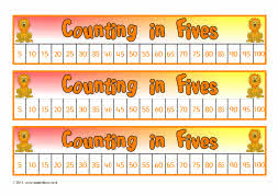 Safari animal counting in 5s number tracks (SB4871) - SparkleBox