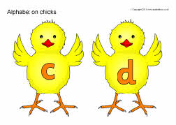 Alphabet on chicks (SB4898) - SparkleBox