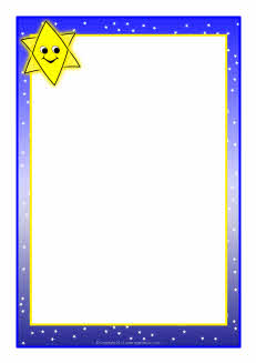 Twinkle, Twinkle Little Star A4 page borders (SB4903) - SparkleBox