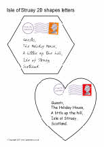 Isle of Struay 2D shape letters (SB4913) - SparkleBox