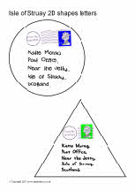 Isle of Struay 2D shape letters (SB4913) - SparkleBox