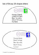 Isle of Struay 2D shape letters (SB4913) - SparkleBox