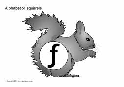 Alphabet on squirrels (SB4948) - SparkleBox