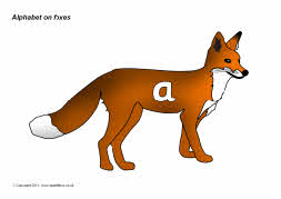 Alphabet on foxes (SB4967) - SparkleBox