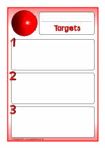 3D shapes editable pupil target sheets (SB4978) - SparkleBox