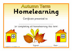 Homelearning certificates (termly) (SB5069) - SparkleBox