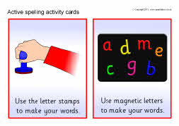 Active spelling activity cards (SB5112) - SparkleBox