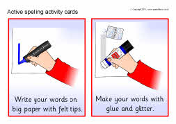 Active spelling activity cards (SB5112) - SparkleBox