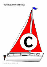 Alphabet on sail boats/yachts - capitals (SB5228) - SparkleBox