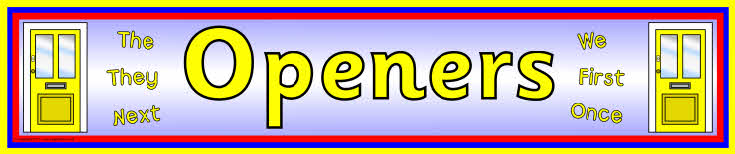 Openers/Sentence Openers display banners (SB5244) - SparkleBox