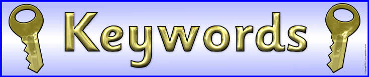 Key Words display banners (SB5248) - SparkleBox