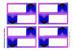 Minibeast-themed fold-over desktop name labels (SB5242) - SparkleBox