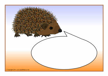 Hedgehog-themed editable target board posters (SB5290) - SparkleBox