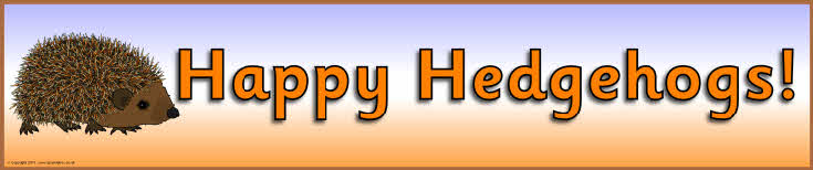 Happy Hedgehogs display banner (SB5289) - SparkleBox