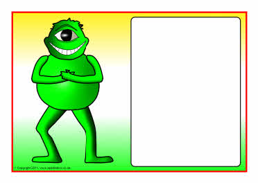 Alien-themed editable target board posters (SB5318) - SparkleBox