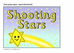 Space-themed group signs - A4 (SB5333) - SparkleBox