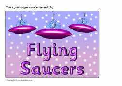 Space-themed group signs - A4 (SB5333) - SparkleBox