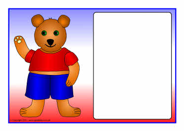Teddy bear-themed editable target board posters (SB5361) - SparkleBox