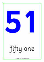 Numbers and words posters 51-100 (SB5375) - SparkleBox