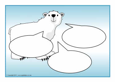 Polar bear-themed editable target board posters (SB5415) - SparkleBox