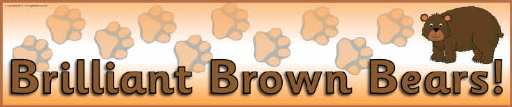 Brilliant Brown Bears display banner (SB5422) - SparkleBox