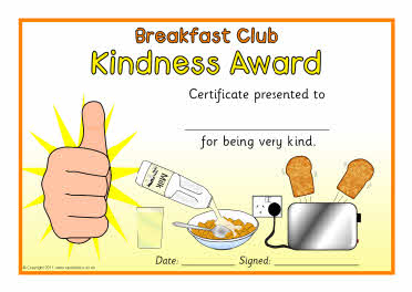 Breakfast Club award certificates (SB5448) - SparkleBox
