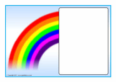Rainbow-themed editable target board posters (SB5466) - SparkleBox