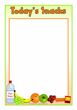 Editable snack menu templates (SB5492) - SparkleBox