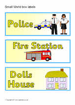 Small world box labels (SB5506) - SparkleBox