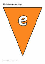 Alphabet on coloured bunting (SB5558) - SparkleBox