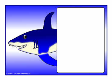 Shark-themed editable target board sheets (SB5607) - SparkleBox