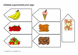 Editable supermarket price tags (SB5644) - SparkleBox