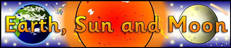 Earth, Sun and Moon display banner (SB5678) - SparkleBox