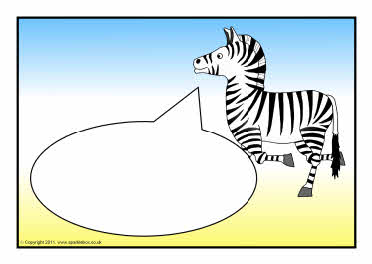 Zebra-themed editable target board posters (SB5684) - SparkleBox