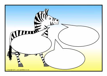 Zebra-themed editable target board posters (SB5684) - SparkleBox