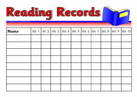Termly reading record wall charts (SB5696) - SparkleBox
