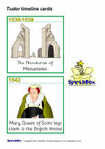 Tudor timeline cards (SB5700) - SparkleBox