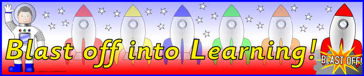 Blast off into Learning display banner (SB5709) - SparkleBox