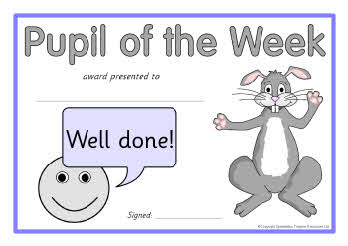 Rabbit award certificates (SB5711) - SparkleBox