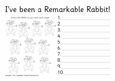 Rabbit-themed target sheets (SB5712) - SparkleBox