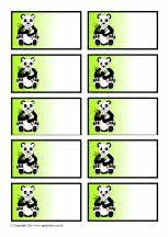 Jungle animals editable peg labels (SB5726) - SparkleBox