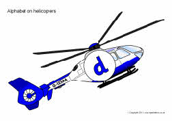 Alphabet on helicopters (SB5760) - SparkleBox